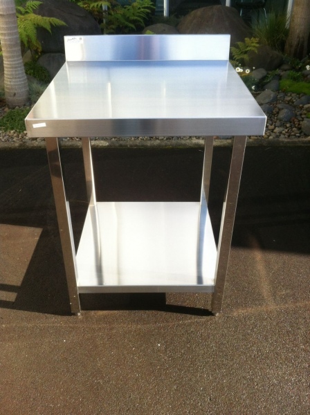 Prep Bench E18 700 x 700mm with upstand - New Equipment