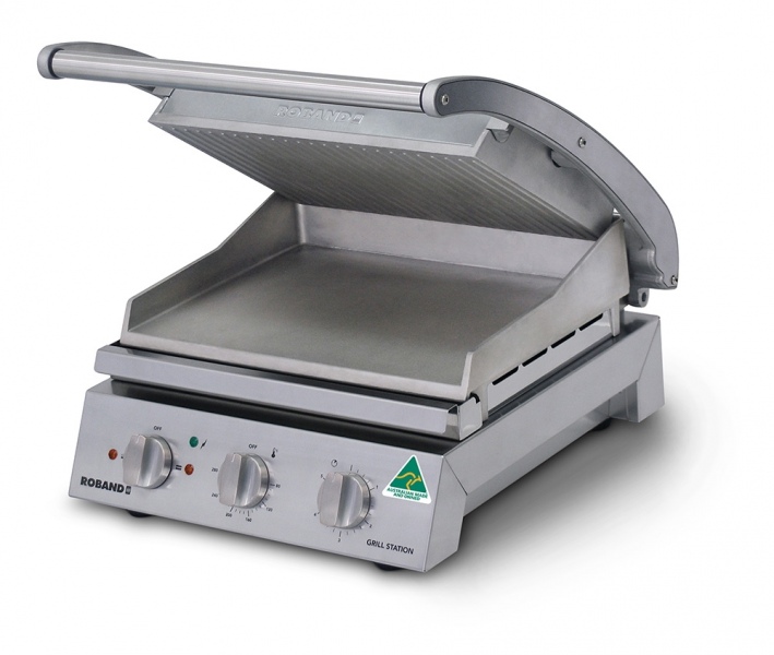 Roband Grill Station GSA610R with Ribbed Top Plate & Smooth Bottom ...